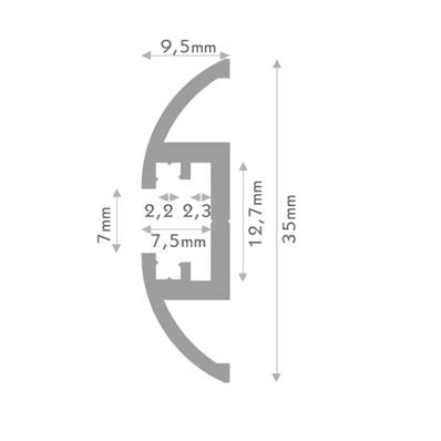 RAIL DE MONTAGE ALUMINIUM